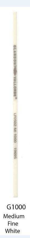 GLARDON VALLORBE CERAMIC Fiber Files Pillar Flat 2mm x 0.5mm Polishing ...