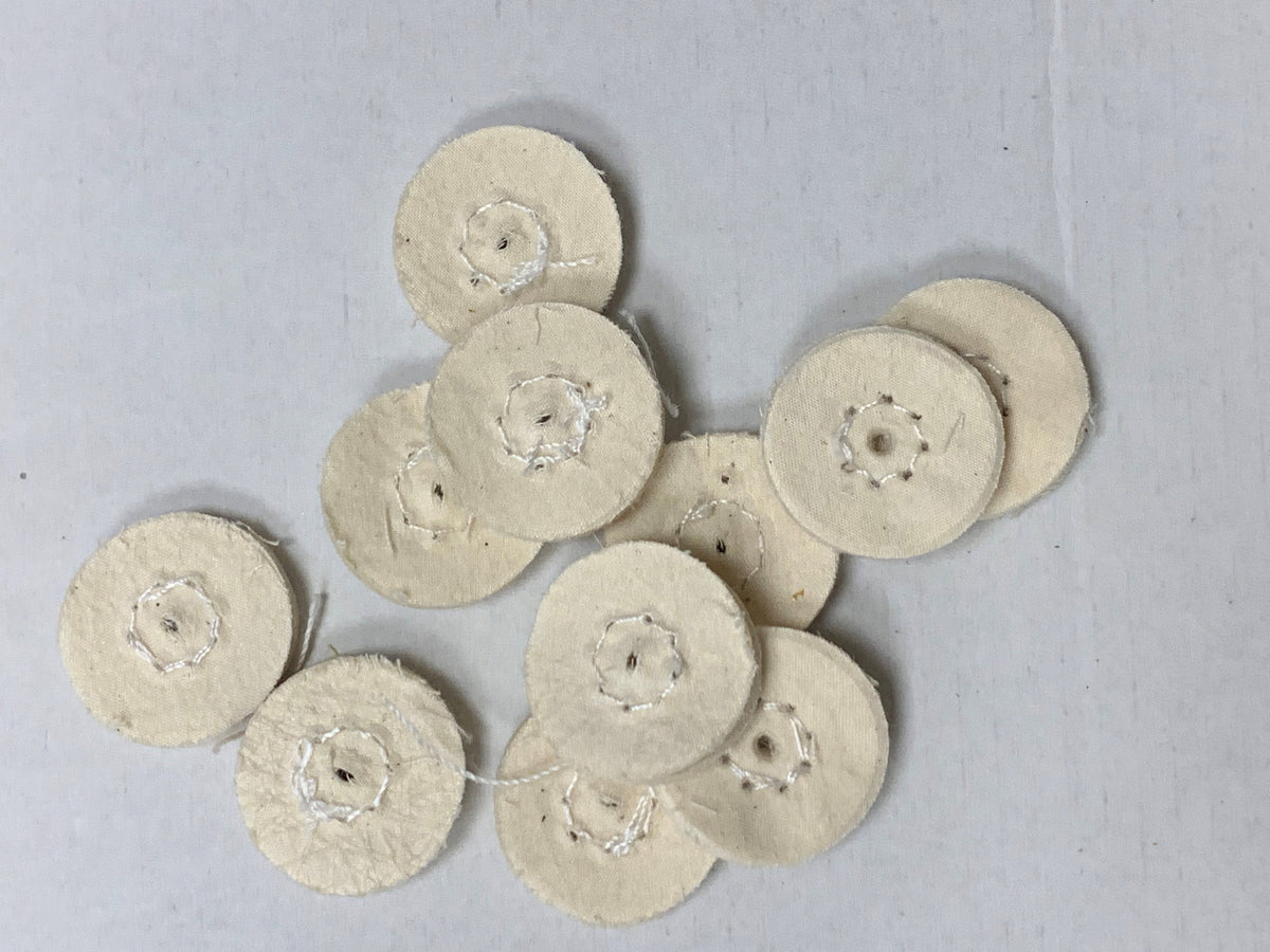 Mini Muslin Polishing Baby Buff 7/8" Jewelry Buffing Wheel 1 Row Cotto ...