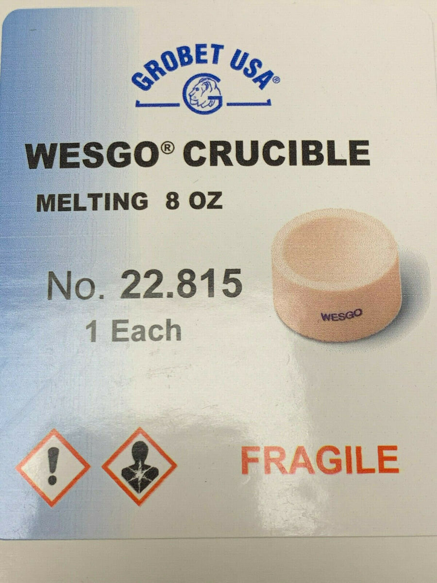 ORIGINAL WESGO CERAMIC Melting Dish Crucible For Platinum High Temp Me ...